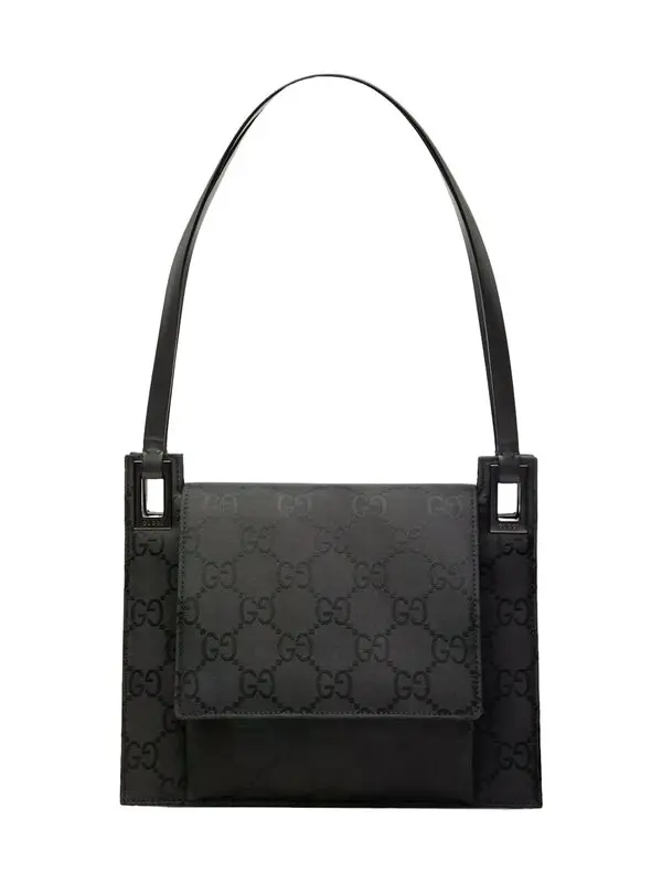 Gucci Gg Nylon Shoulder Bag - Black