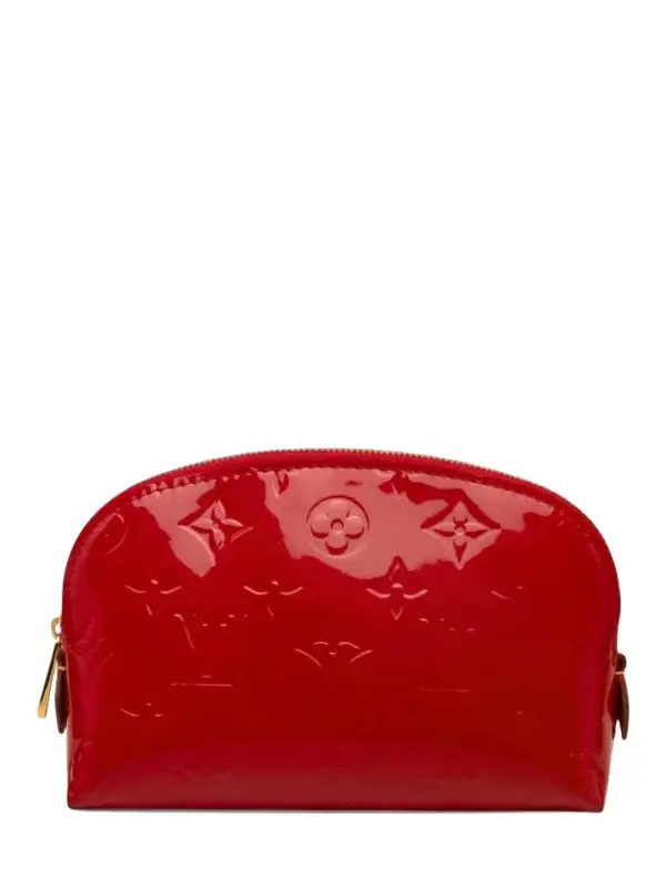 LOUIS VUITTON Monogram Vernis Cosmetic Pouch - Red