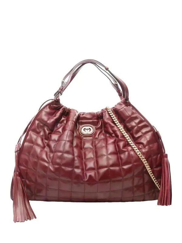 Gucci 2000-2015 Large Deco Tote Bag - Red