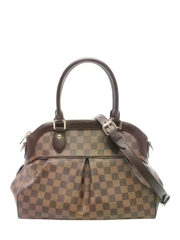 LOUIS VUITTON Damier Ebene Trevi Pm Satchel - Brown
