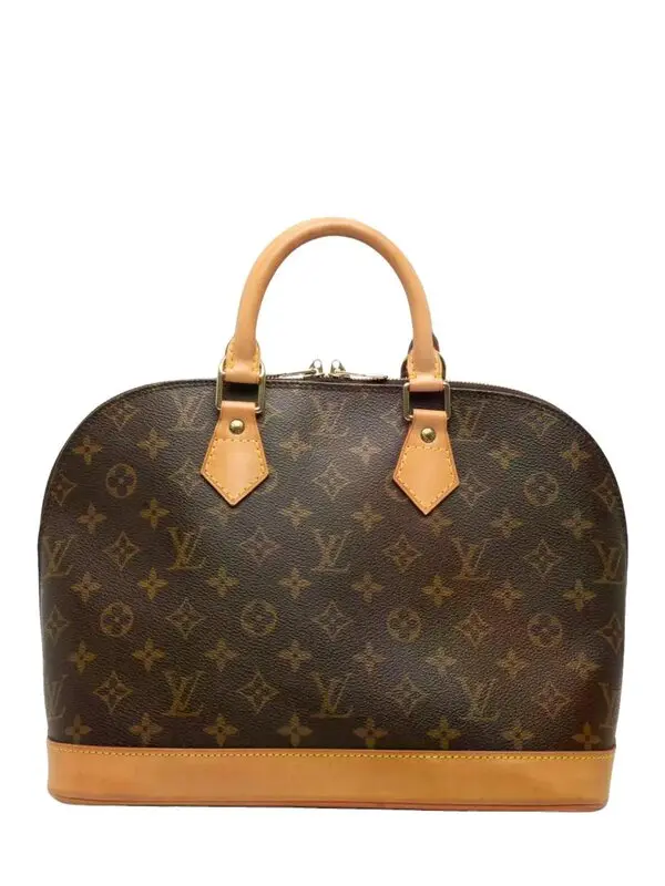 LOUIS VUITTON Monogram Alma Pm Handbag - Brown