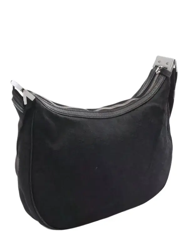 Gucci Gg Canvas Shoulder Bag - Black