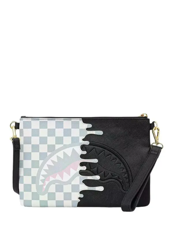 SPRAYGROUND Check Print Shoulder Bag - Black