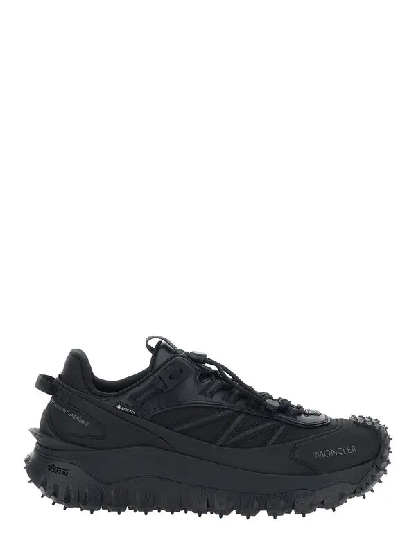 Moncler Trailgrip Gtx Low Top Sneakers With Logo Detail - Black