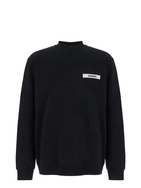 Jacquemus Crewneck Sweatshirt With Logo Patch - Multicolor