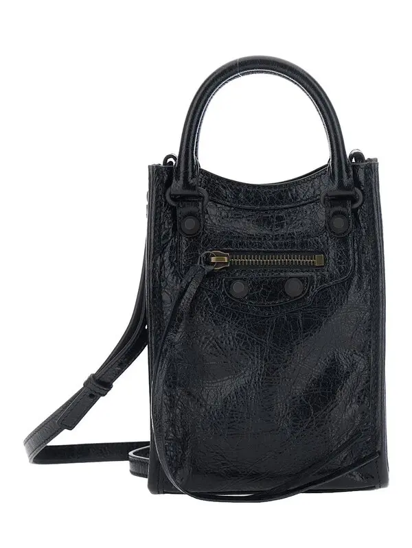 Balenciaga Le City Leather Shoulder Bag - Multicolor