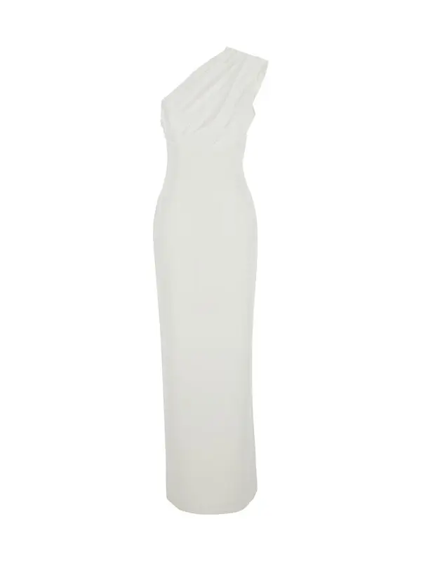 Solace London Gracie One-shoulder Draped Dress - Multicolor