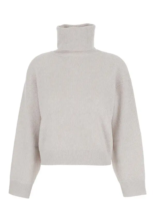 Brunello Cucinelli Ribbed Turtleneck - Multicolor