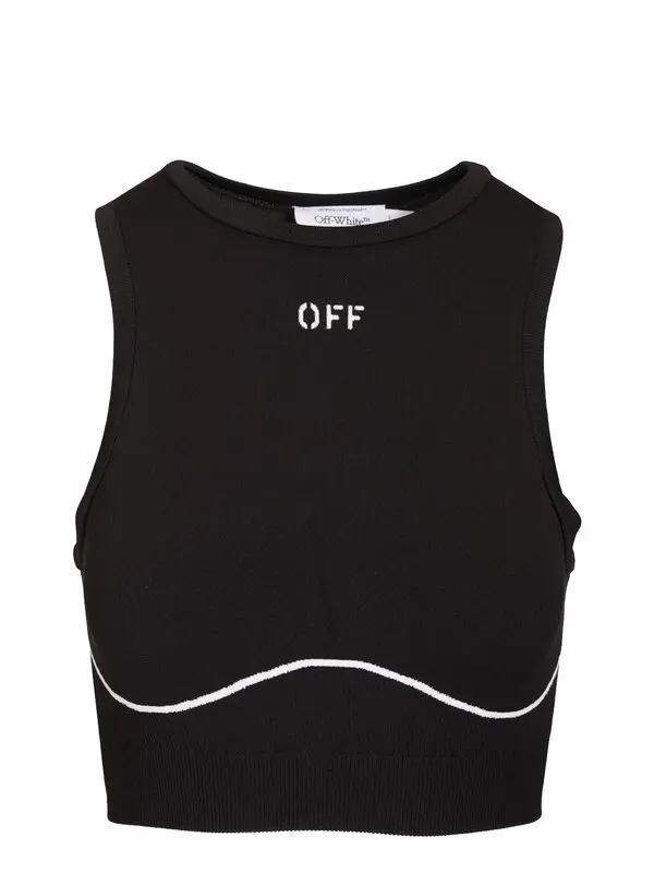 Off-White Off-stamp Sports Bra - Black