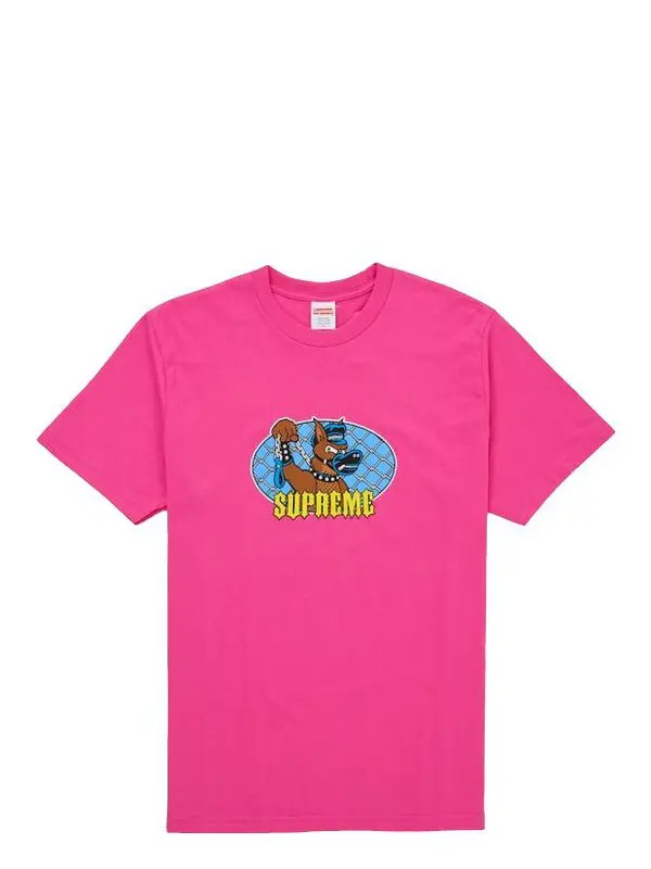 Supreme Leash Tee Shirt - Fuchsia
