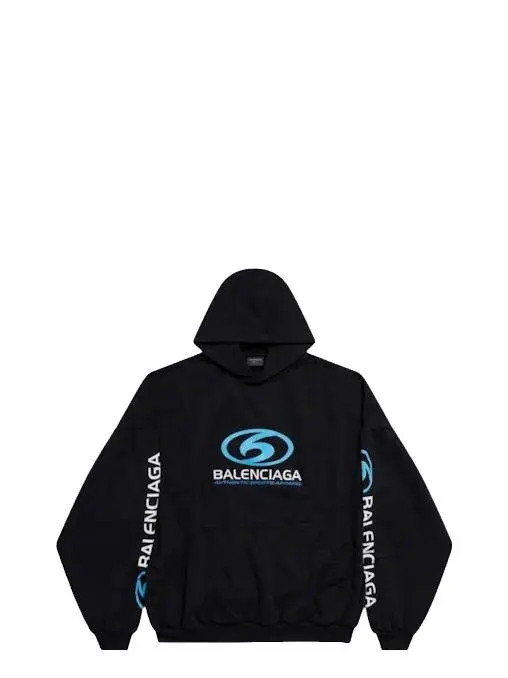 Balenciaga Surfer Logo Hoodie - Black