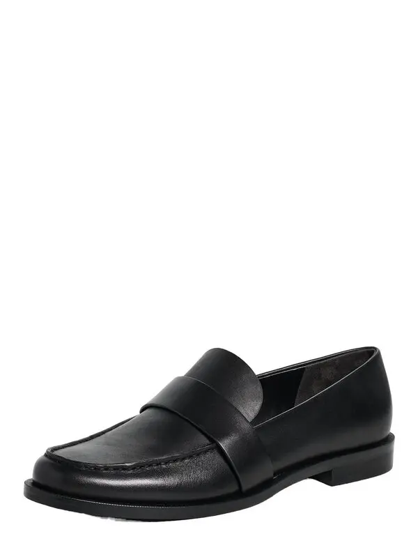FAVORITE DAUGHTER Lola Leather Loafers - Black