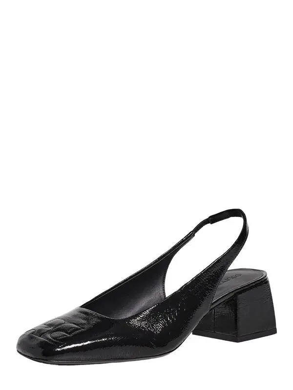 COURREGES Ac Shadow Slingback Heels - Black