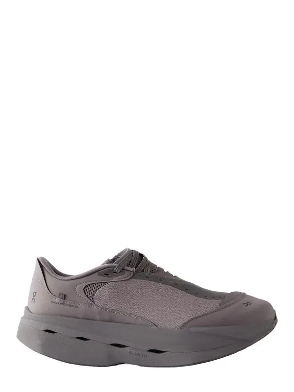 On Post Archive Faction X Cloudboom Next Shell And Mesh Sneakers - Gray