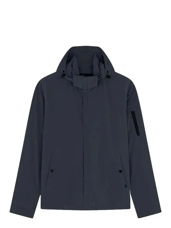 Paul & Shark Lightweight Jacket With Drawstring Hood - Gray