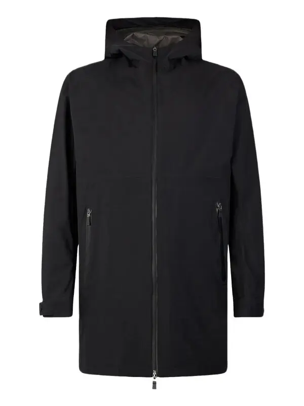Herno Hooded Parka Coat - Black