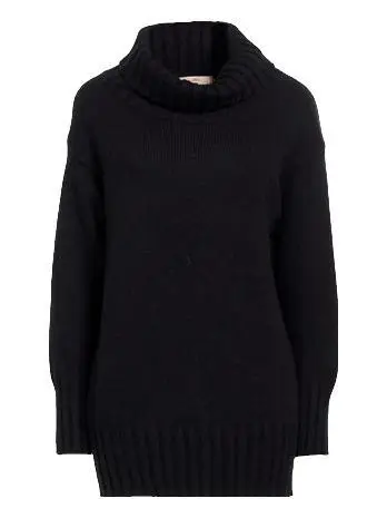 CARLA G. Turtleneck Pullover In Ivory - Black
