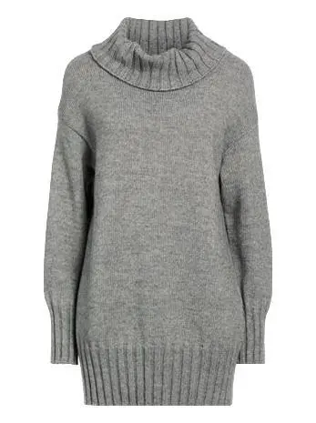 CARLA G. Turtleneck Pullover In Polyacrylic, Alpaca Wool, Polyamide, And Polyester - Grey