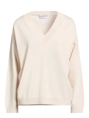 ANNA MOLINARI Merino Wool V-neck Sweater - Grey