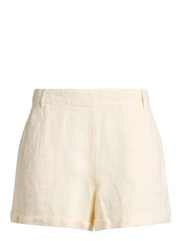 120% Lino Shorts & Bermuda Shorts Size Linen - Cream