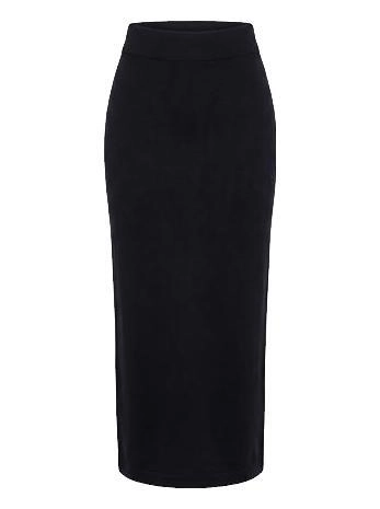 Alpha Studio Merino Wool Midi Skirt - Blue