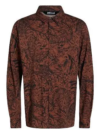 Just Cavalli Shirt Size Cotton, Viscose - Brown