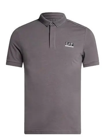 EA7 Polo Shirt Size Cotton, Polyester, Elastane - Grey