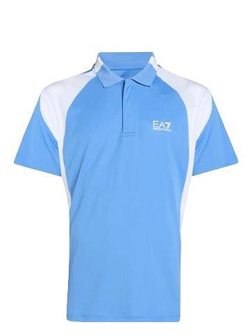 EA7 Polo Shirt Size Polyester - Azure