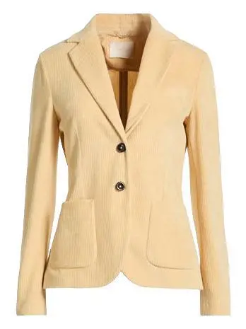 CIRCOLO 1901 Single-breasted Corduroy Blazer - Yellow