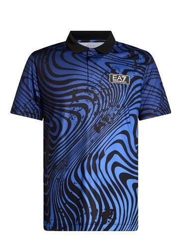 EA7 Polo Shirt Size Polyester - Blue