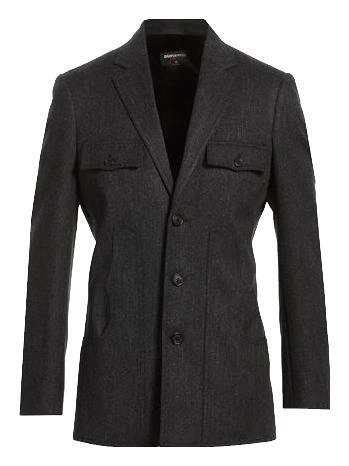 Dsquared2 Virgin Wool, Cotton, And Linen Single-breasted Blazer - Charcoal