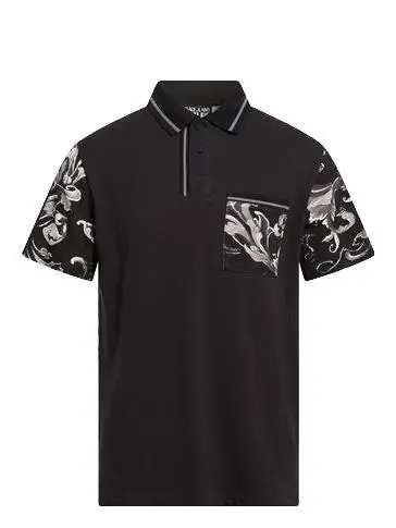 Versace Polo Shirt Size Cotton - Black
