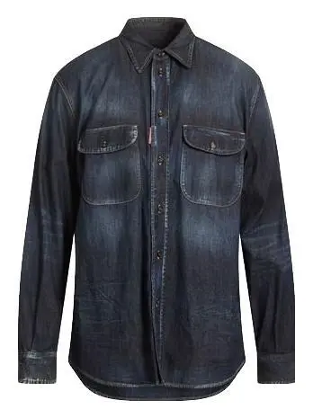 Dsquared2 Denim Shirt Size Cotton, Elastane - Blue