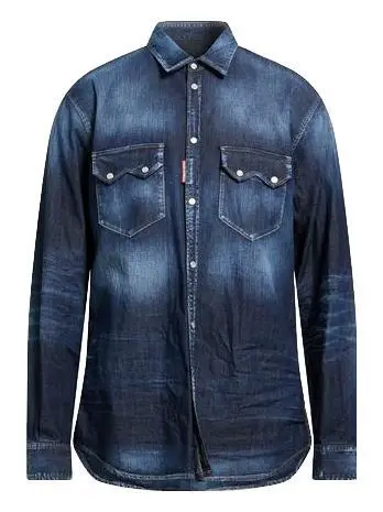 Dsquared2 Denim Shirt Size Cotton, Elastane - Blue