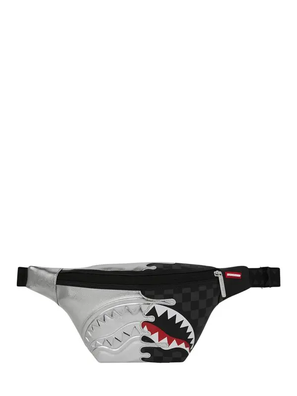 SPRAYGROUND Shark Mouth Cross Body Bag - Silver