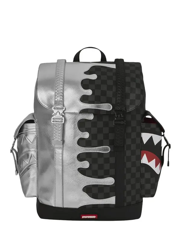 SPRAYGROUND Side Drip Flap Backpack - Silver