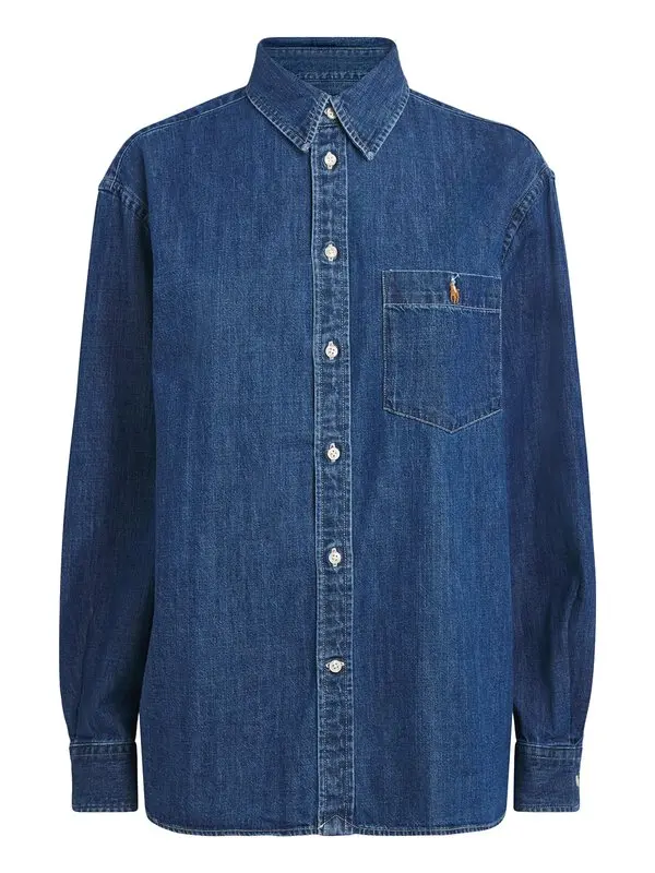 Polo Ralph Lauren Big Cotton Denim Shirt - Blue