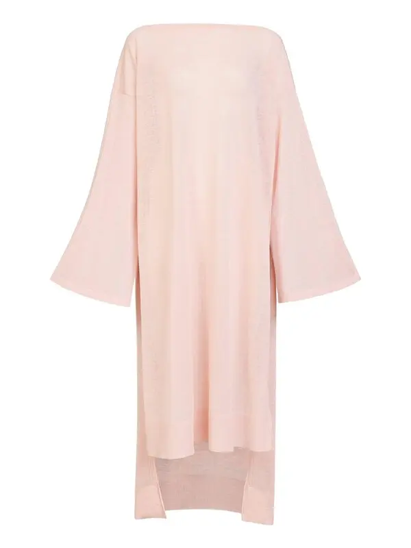 Alaïa Linen-silk Kaftan Dress - Pink