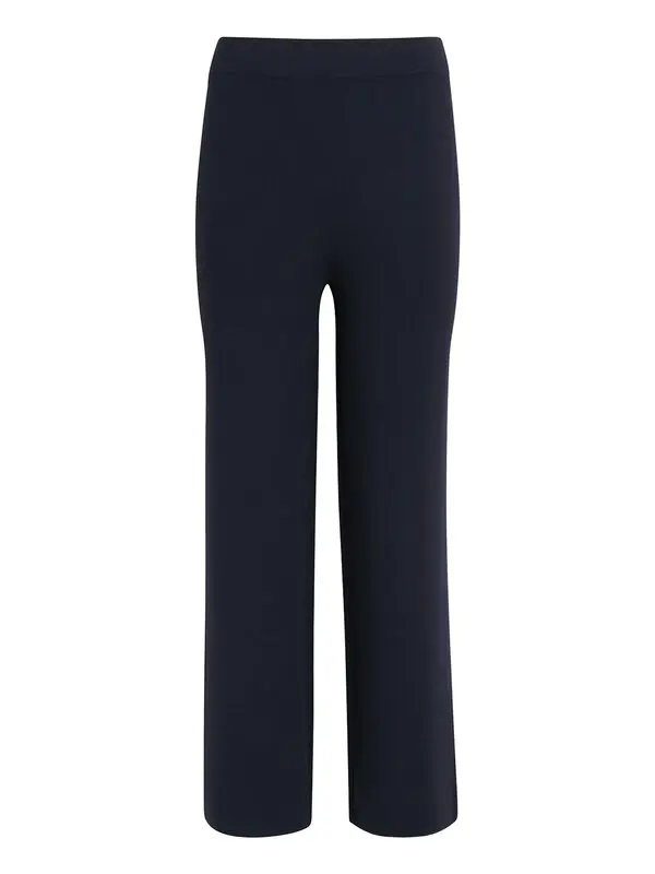 Max Mara Knitted Wide-leg Trousers - Blue