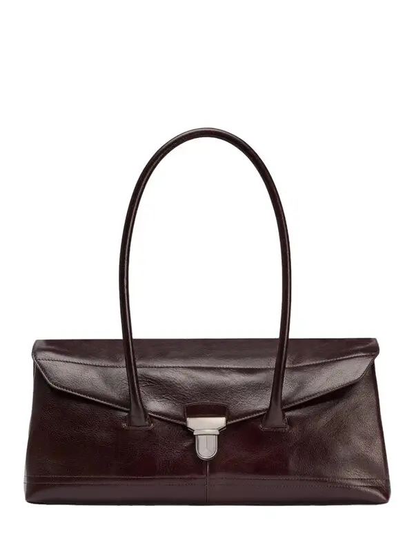 LEMAIRE Gear Shoulder Bag - Dark Eggplant