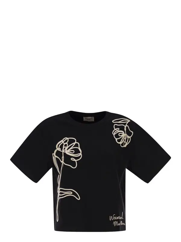 Max Mara Graphic Printed Crewneck T-shirt - No