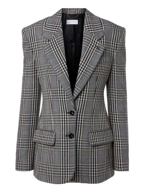 Stella McCartney Checked Wool Blazer - Multicoloured