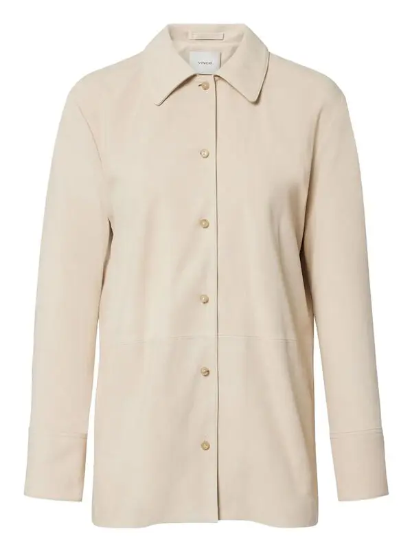 Vince Suede Jacket - Beige