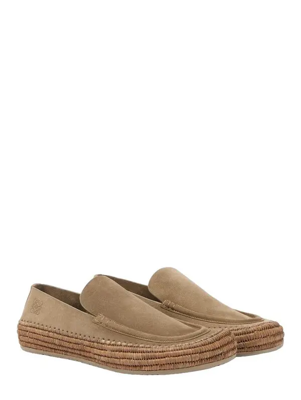 Loewe Rio Suede Espadrilles - Grey