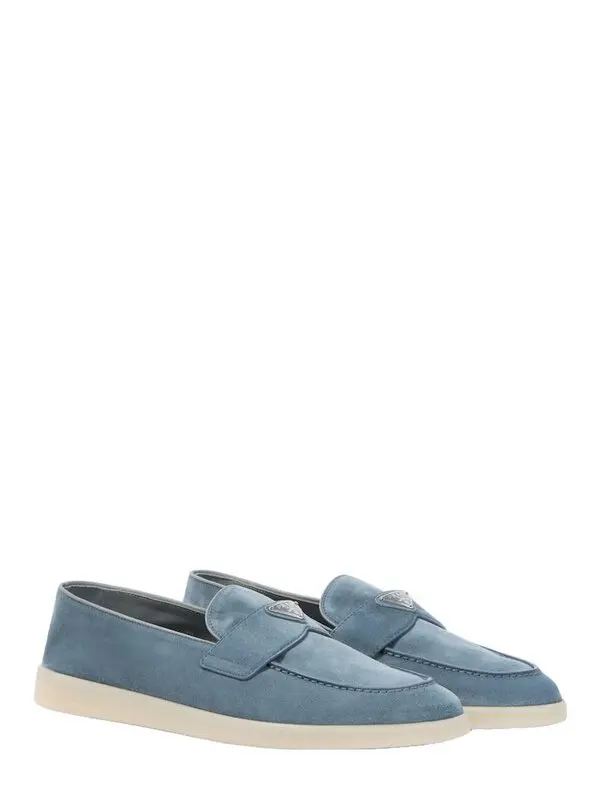 Prada Suede Loafers - Blue