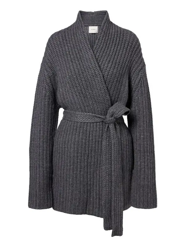 LISA YANG Cashmere Wrap Cardigan - Grey
