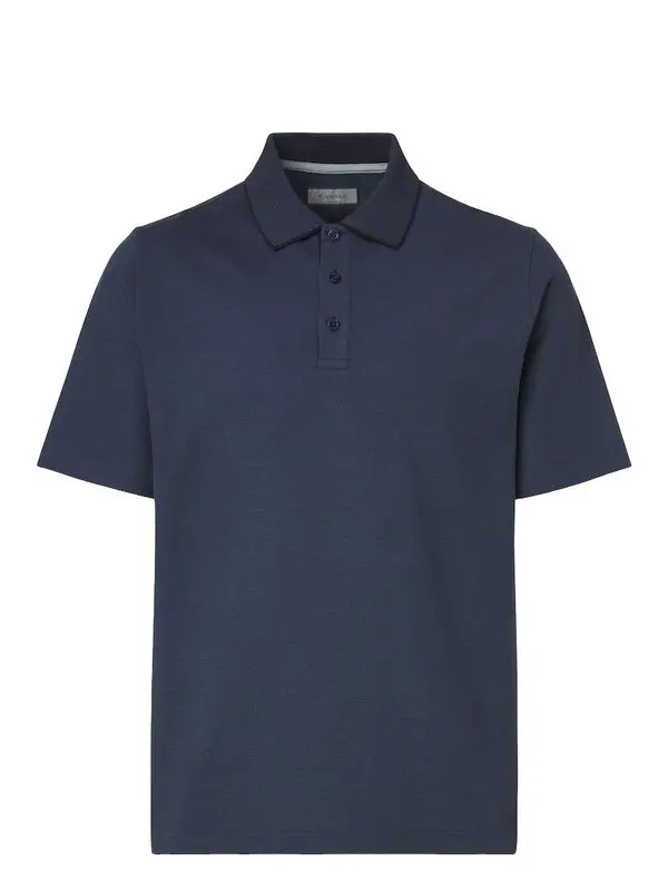 Canali Cotton Polo Shirt - Blue