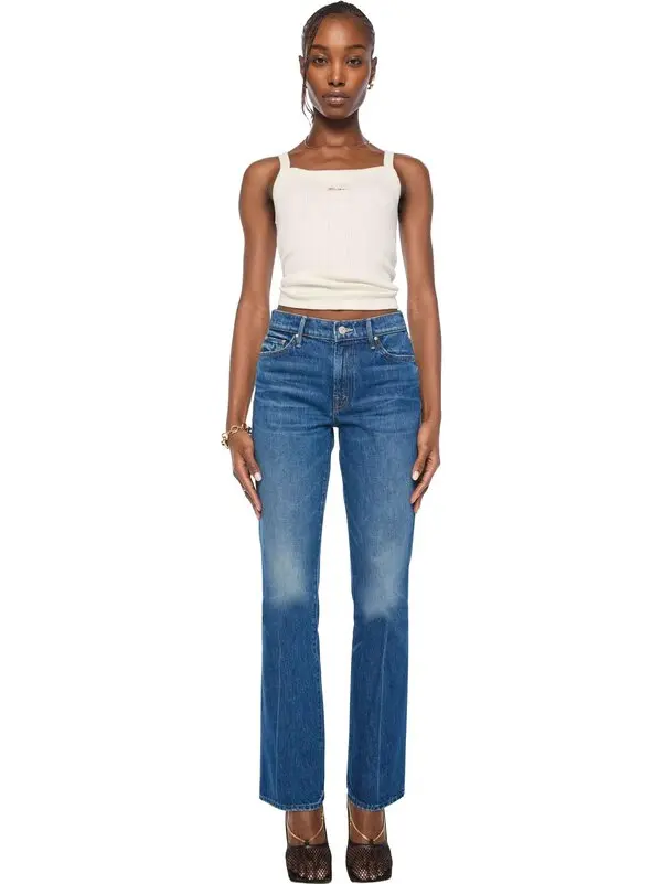 MOTHER The Outsider Sneak Bootcut Jeans - Blue