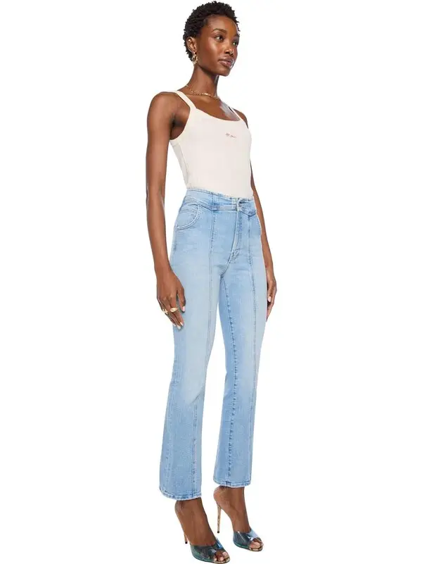 MOTHER The Western Hustler Hover Derby Doll Jeans - Light Blue