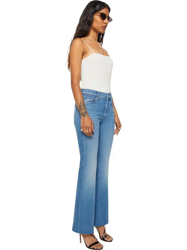 MOTHER The Lil' Weekender Piece Jeans - Blue